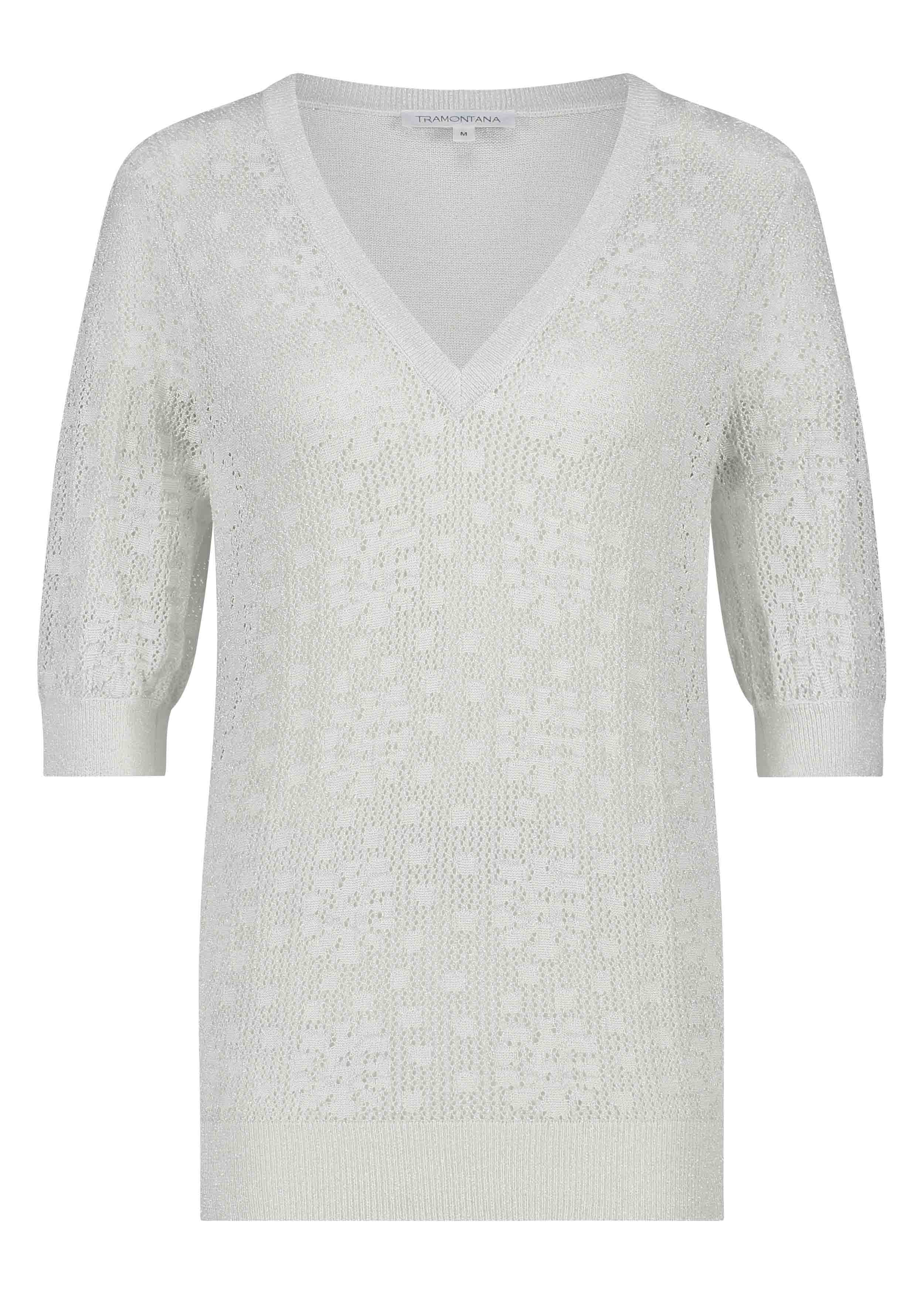 Jumper Lurex Ajour | 008000 - Silver | S | 57560